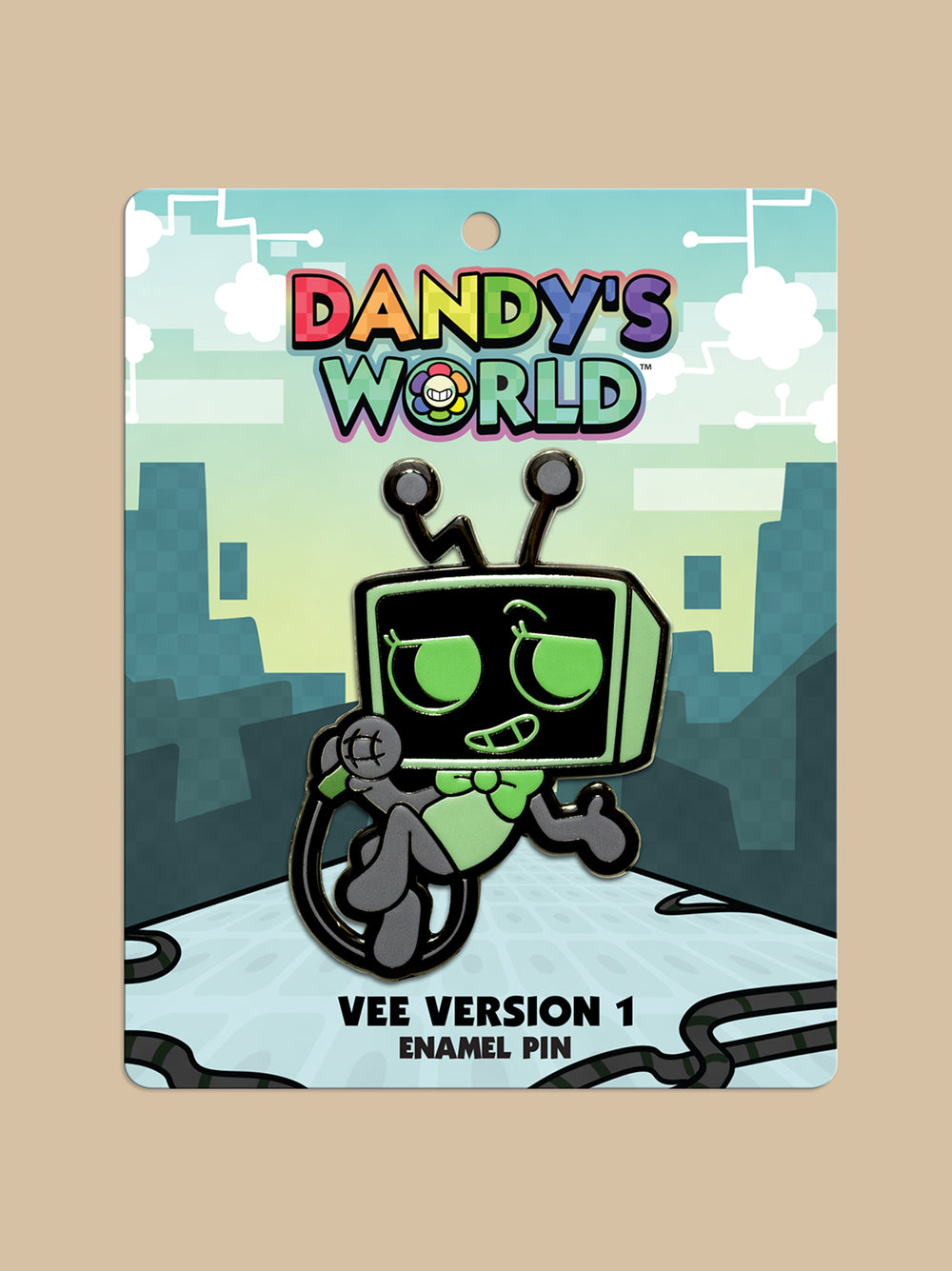 Vee Enamel Pin – Dandy's World